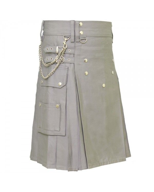 Classic Grey Utility Kilt - Utility kilt - Kilt For Sale - Royal Kilt